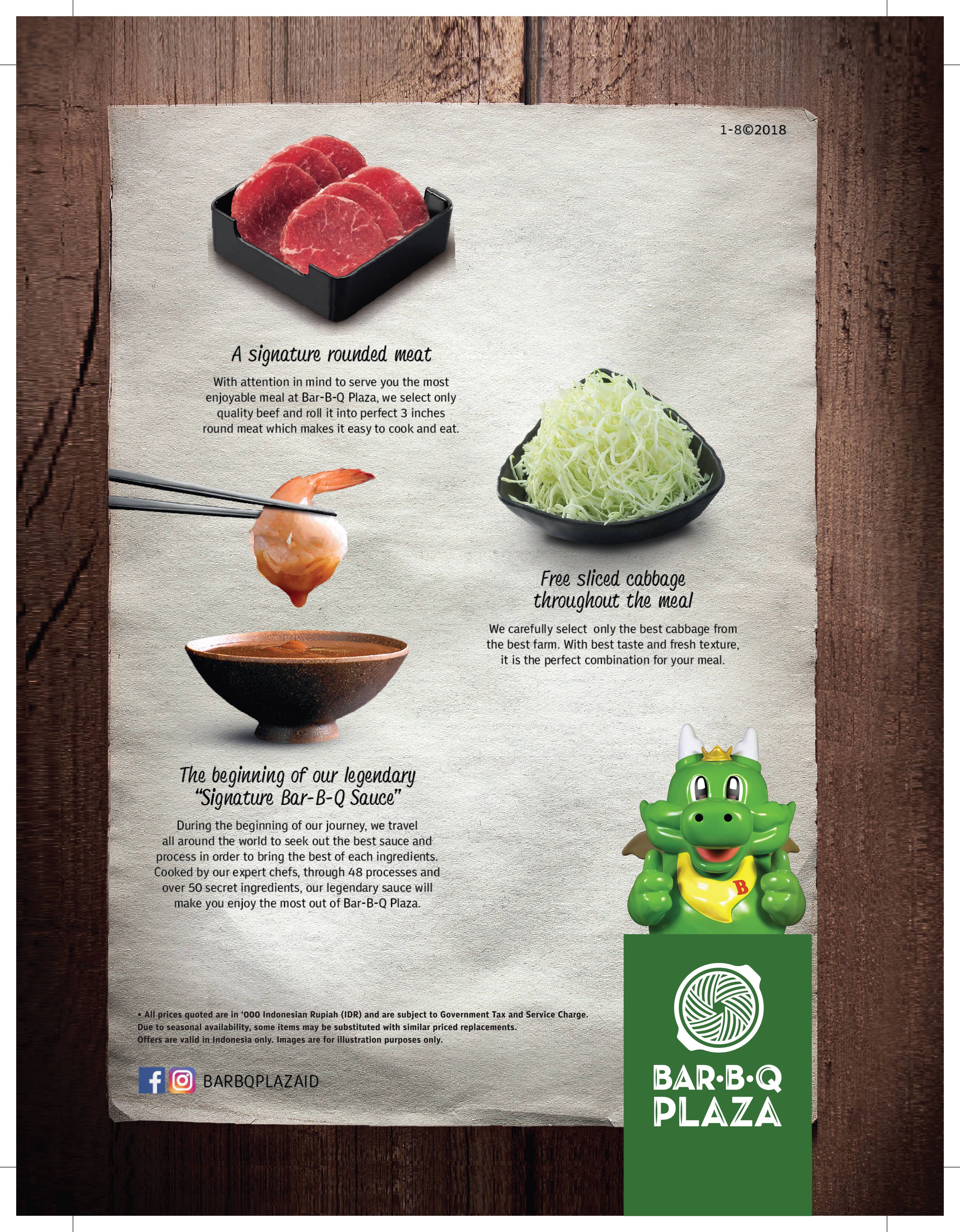 Carta de BAR B Q Plaza Summarecon Mall Serpong, Curug Sangereng