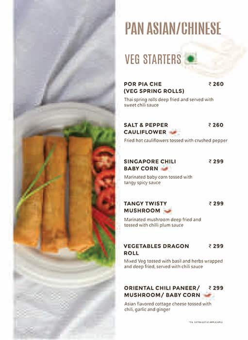 Menu at Indie Kulture, Patna