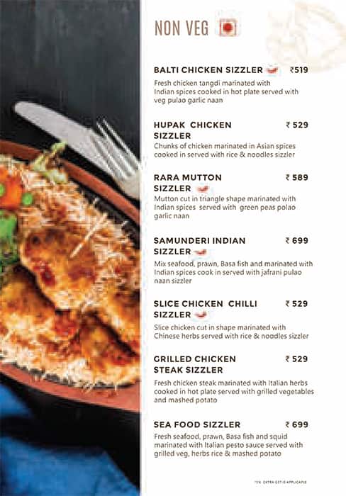 Menu at Indie Kulture, Patna