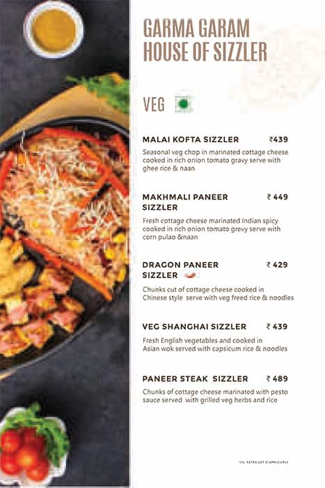 Menu at Indie Kulture, Patna