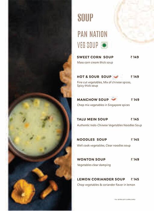 Menu at Indie Kulture, Patna