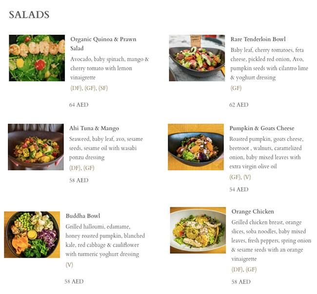 Menu at Ultra Brasserie restaurant, Dubai, Al Marsa St