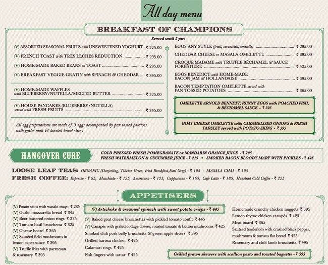 Woodside Inn Menu, Menu for Woodside Inn, Colaba, Mumbai - Zomato