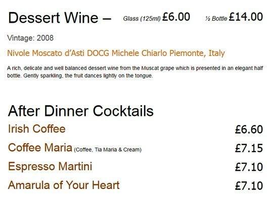 Menu at Rodizio Rico pub & bar, Birmingham, 207 Wharfside St