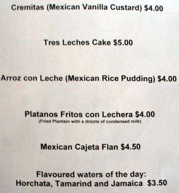 Menu at HUMA restaurant, Edmonton