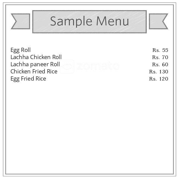 Menu of Fat Rice, Dum Dum, Kolkata