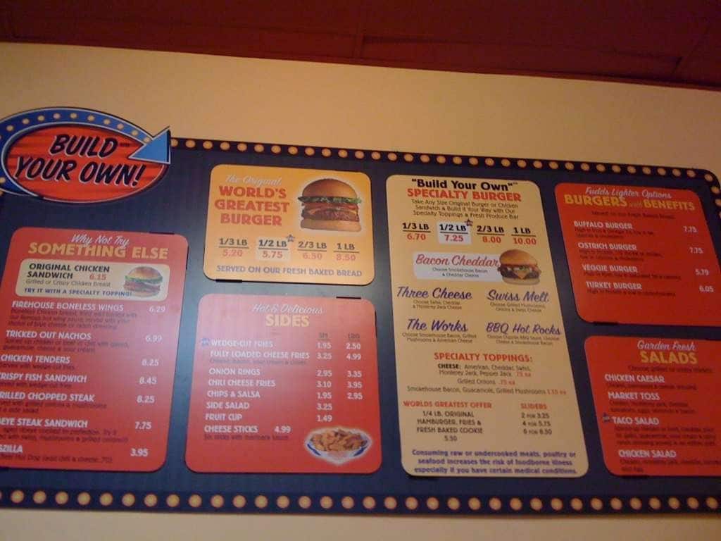 Menu at Fuddruckers pub & bar, Midland