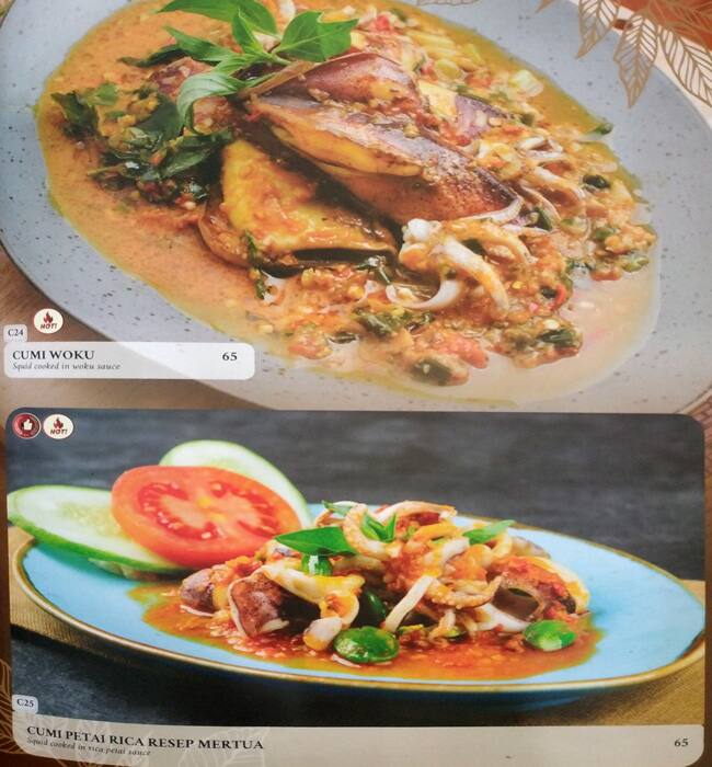 Menu at Mantra restaurant, South Jakarta, RT.1/RW.16