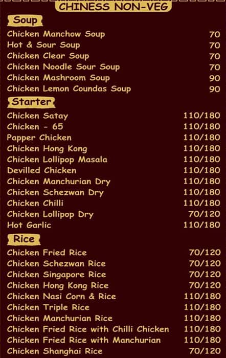 Menu of AM's Cafe, Wanowrie, Pune