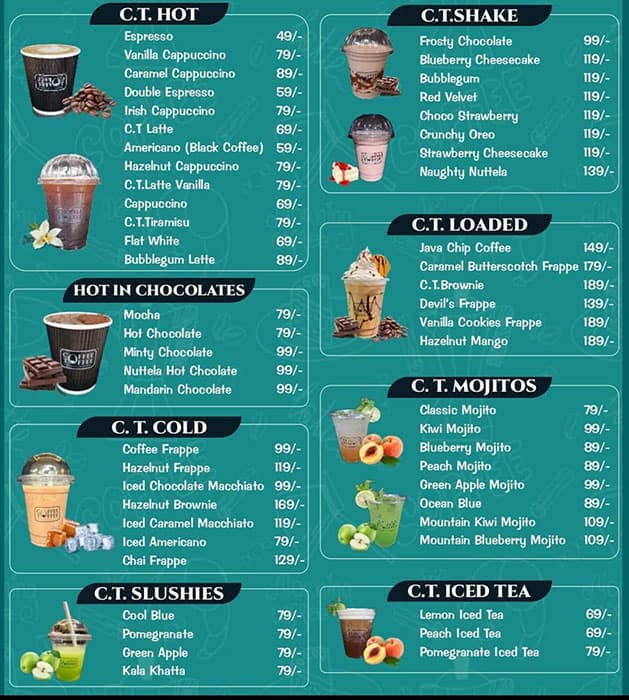 Menu of Coffee Toee, Nalasopara, Mumbai