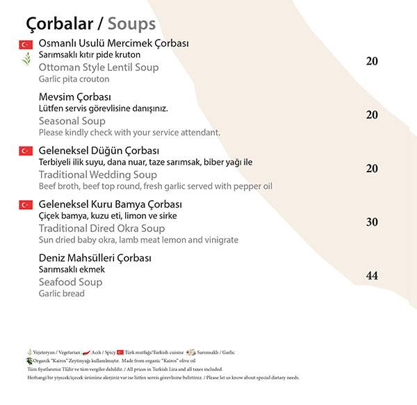 Menu at Orange Southern Mediterranean Grill - İstanbul Marriott Hotel ...