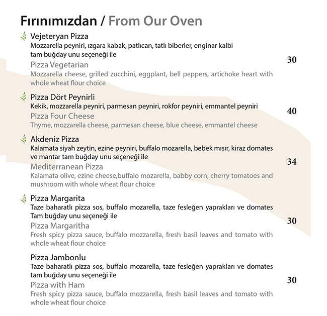 Menu at Orange Southern Mediterranean Grill - İstanbul Marriott Hotel ...