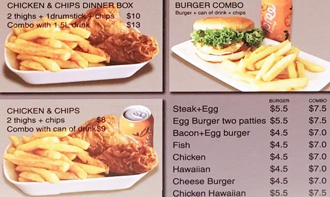 Menu at Le Kandy Bakery, Auckland