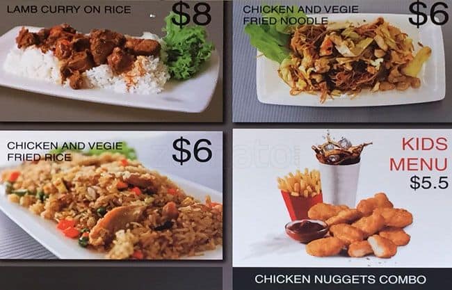 Menu at Le Kandy Bakery, Auckland