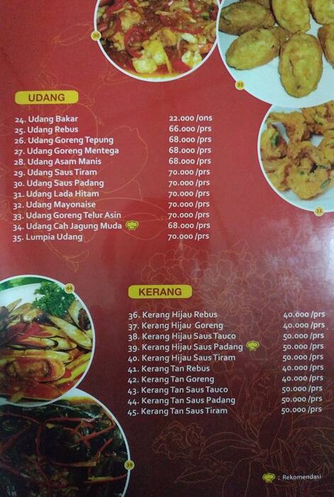 Menu at Rumah Makan Bambu Kuning restaurant, Tangerang
