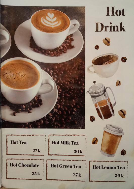 Menu at Mos Cafe, South Jakarta, Jalan Melawai Raya N0.29