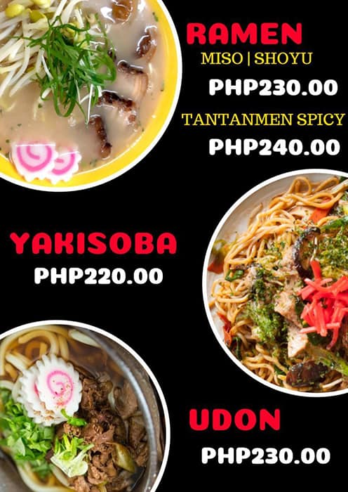 Menu at Fuwa Fuwa Cafe, Parañaque, Aguirre