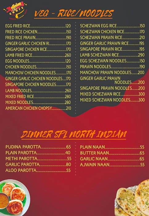Menu of Delicious Food Court, Madipakkam, Chennai