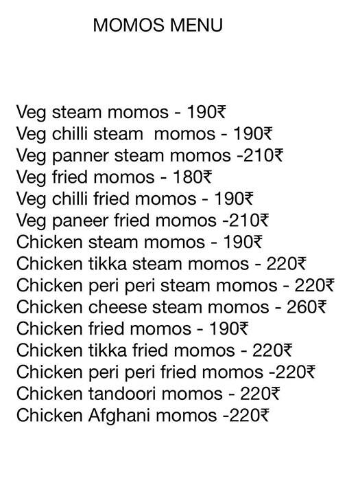 Menu of Meetup Point, Dahisar West, Mumbai