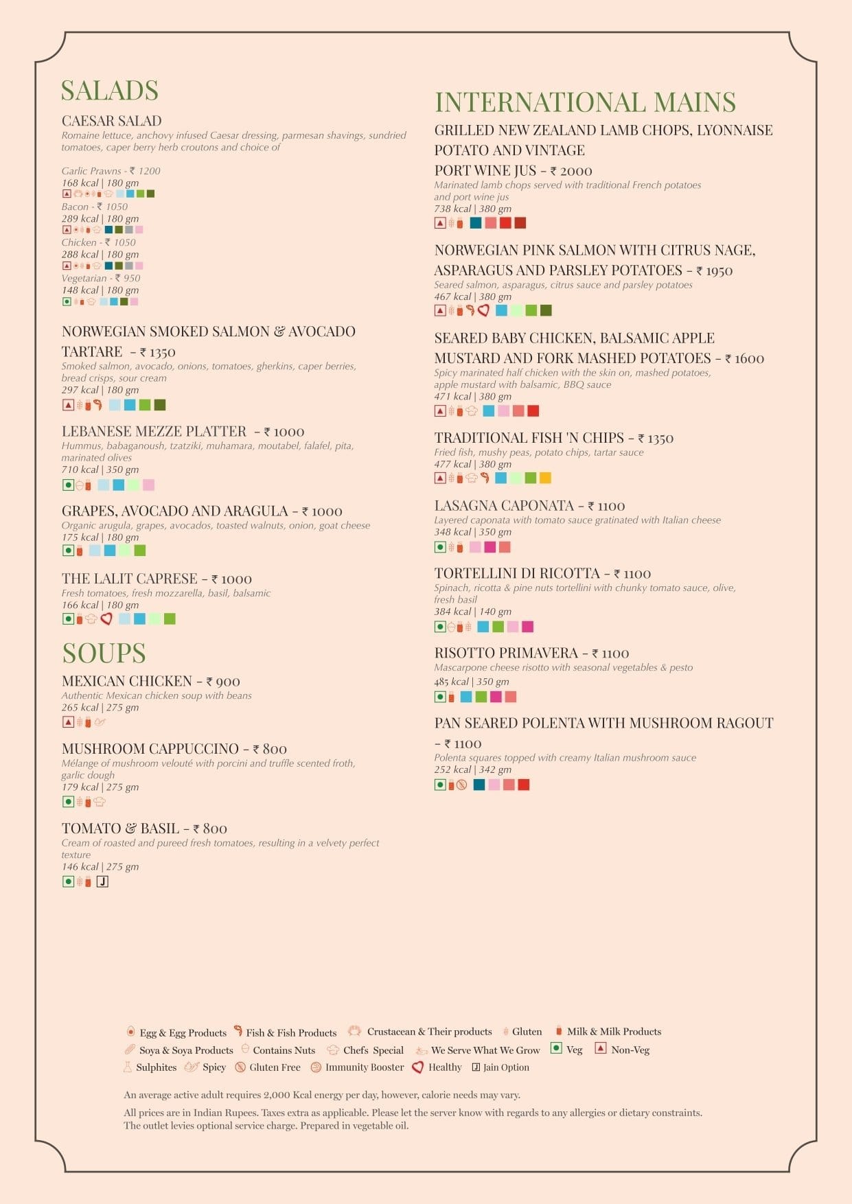 247 Restaurant The Lalit Mumbai Menu Zomato A SIP Of JOY Dive Into A