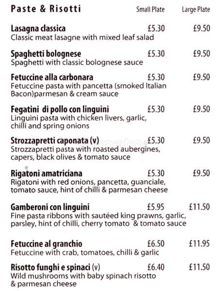 Menu at Ferraris Italian Restaurant Bexley, Bexley, 2 Bexley High St