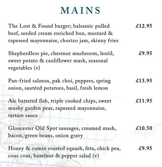 Menu at The Lost & Found Birmingham pub & bar, Birmingham