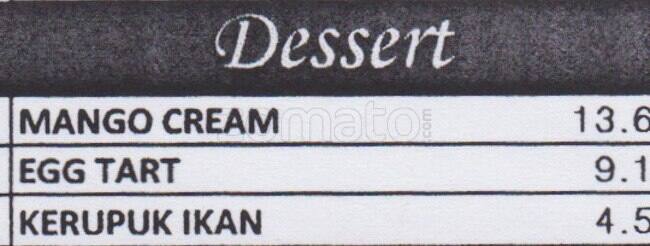 Menu at Chef Yang restaurant, Tangerang, Jln alam sutera boulevard kav A