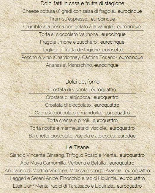 Menu at Doppiozeroo pub & bar, Rome