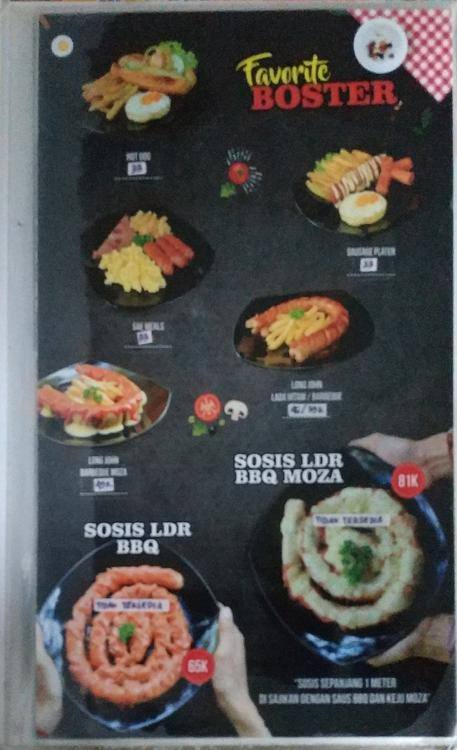 Menu at Roti Bakar 543 restaurant, Tangerang