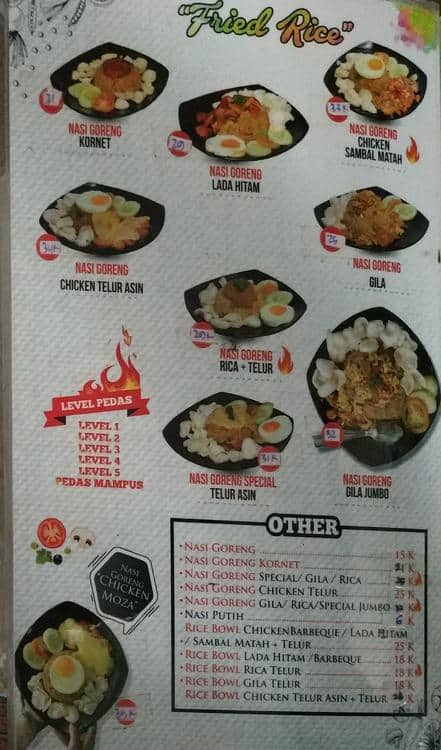 Menu at Roti Bakar 543 restaurant, Tangerang