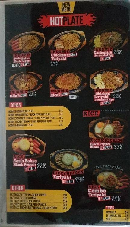 Menu at Roti Bakar 543 restaurant, Tangerang
