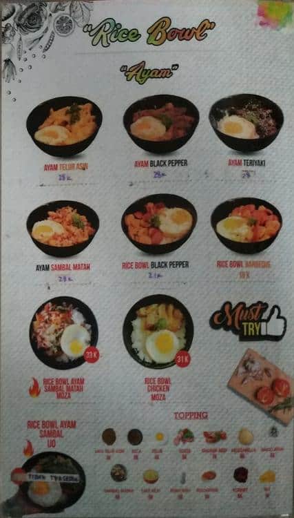 Menu at Roti Bakar 543 restaurant, Tangerang