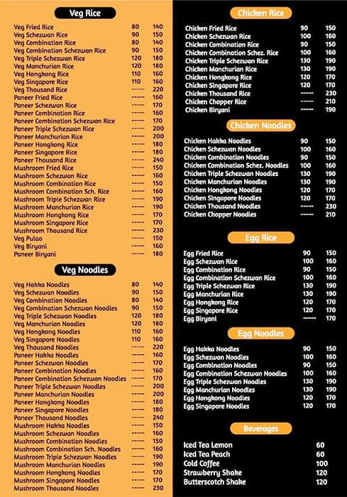 Menu at Ray Street Cafe, Navi Mumbai