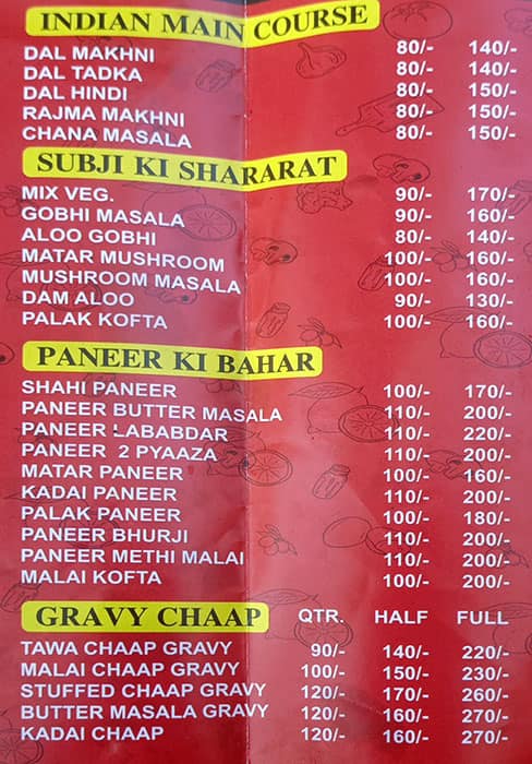 Pizza station menu store
