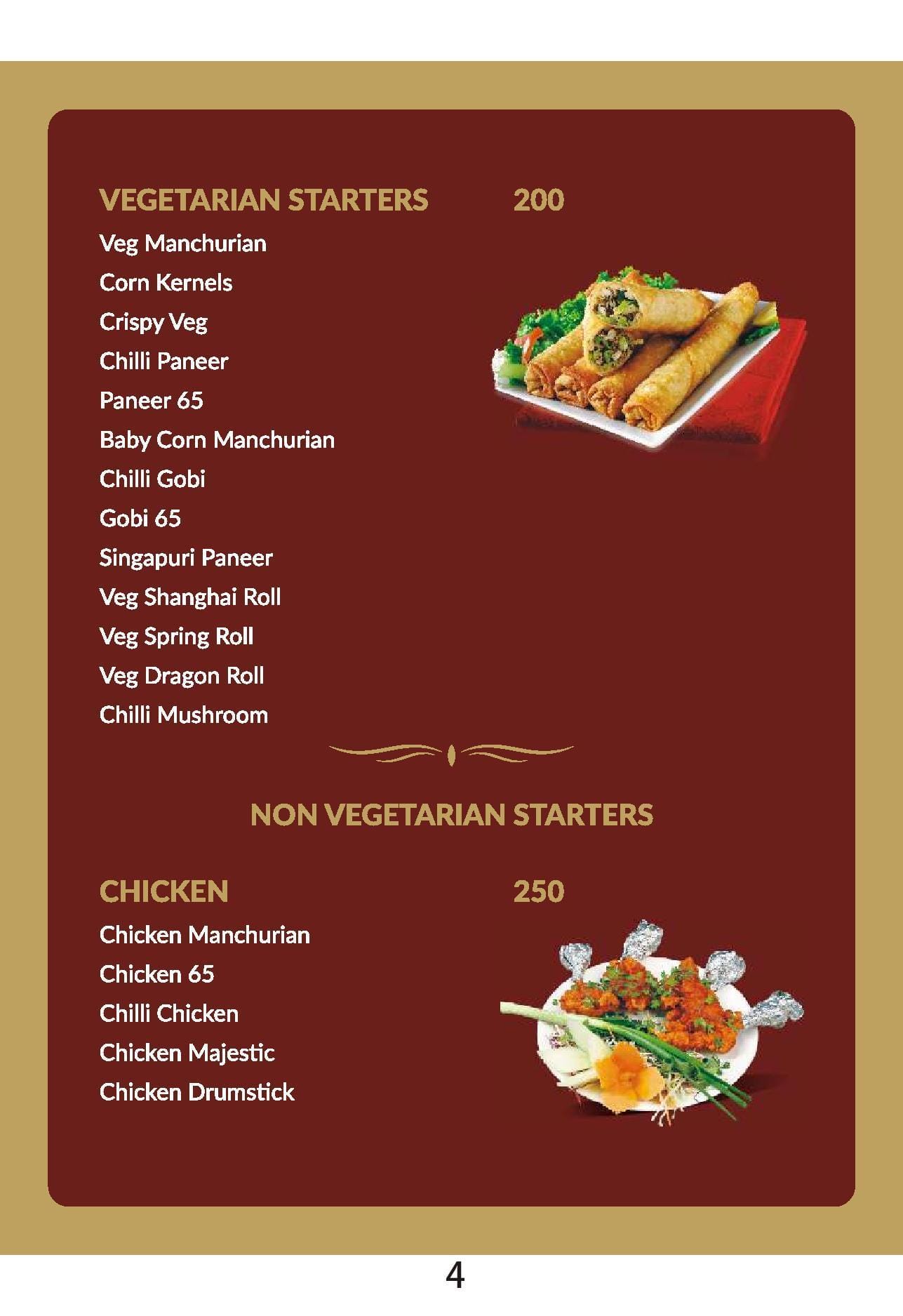 Menu at Hotel Sitara Grand - LB Nagar, Hyderabad, Near