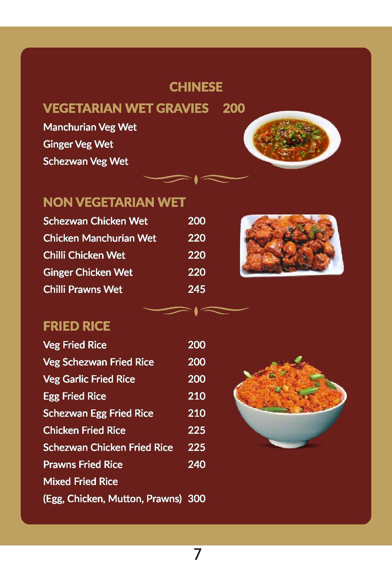 Menu at Hotel Sitara Grand - LB Nagar, Hyderabad, Near