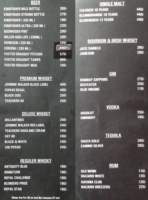 Menu at Don't Tell Mama Fine Dine Restaurant, Pune, The Elite Suites