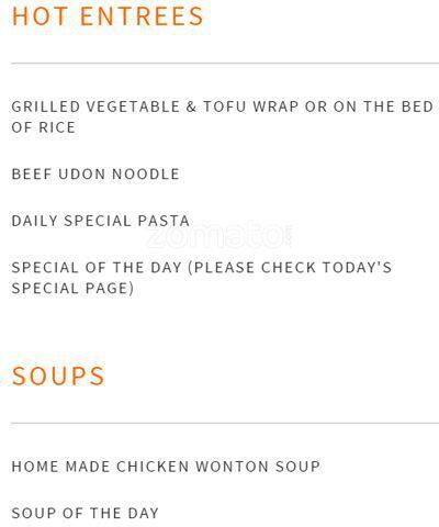 Menu at The Mission Eatery cafe, Mississauga, 5915 Airport Rd