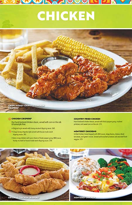 Menu at Chili's Grill & Bar Restaurant, Makati, Greenbelt 5