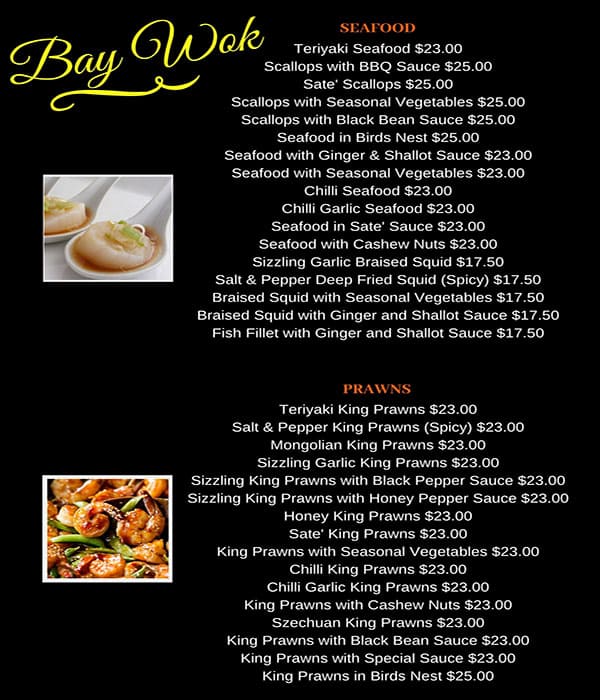 Menu at BayGrillz at Bramble Bay Bowls Club, Woody Point