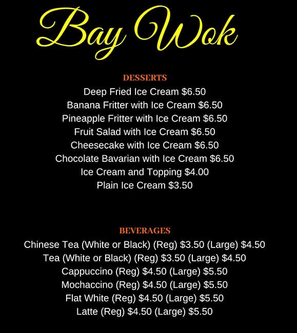 Menu at BayGrillz at Bramble Bay Bowls Club, Woody Point