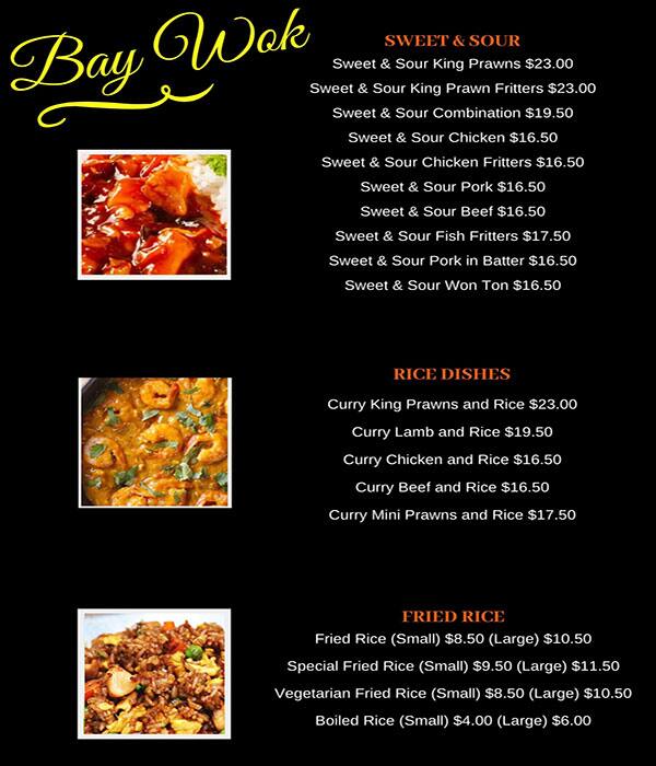 Menu at BayGrillz at Bramble Bay Bowls Club, Woody Point