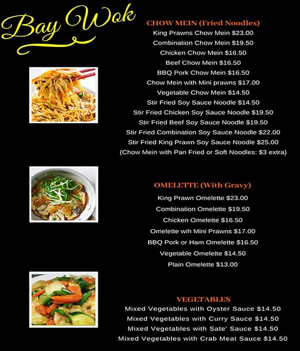 Menu at BayGrillz at Bramble Bay Bowls Club, Woody Point