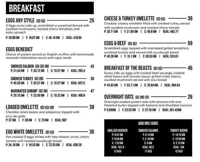 Menu of Hungry Wolves, Jumeirah Village, Dubai