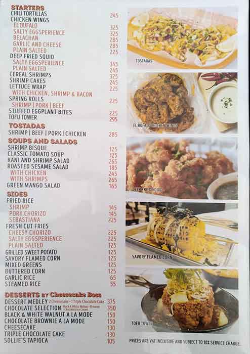 Menu at Shrimp Bucket restaurant, Pasig, 2/F Ayala Malls The 30th