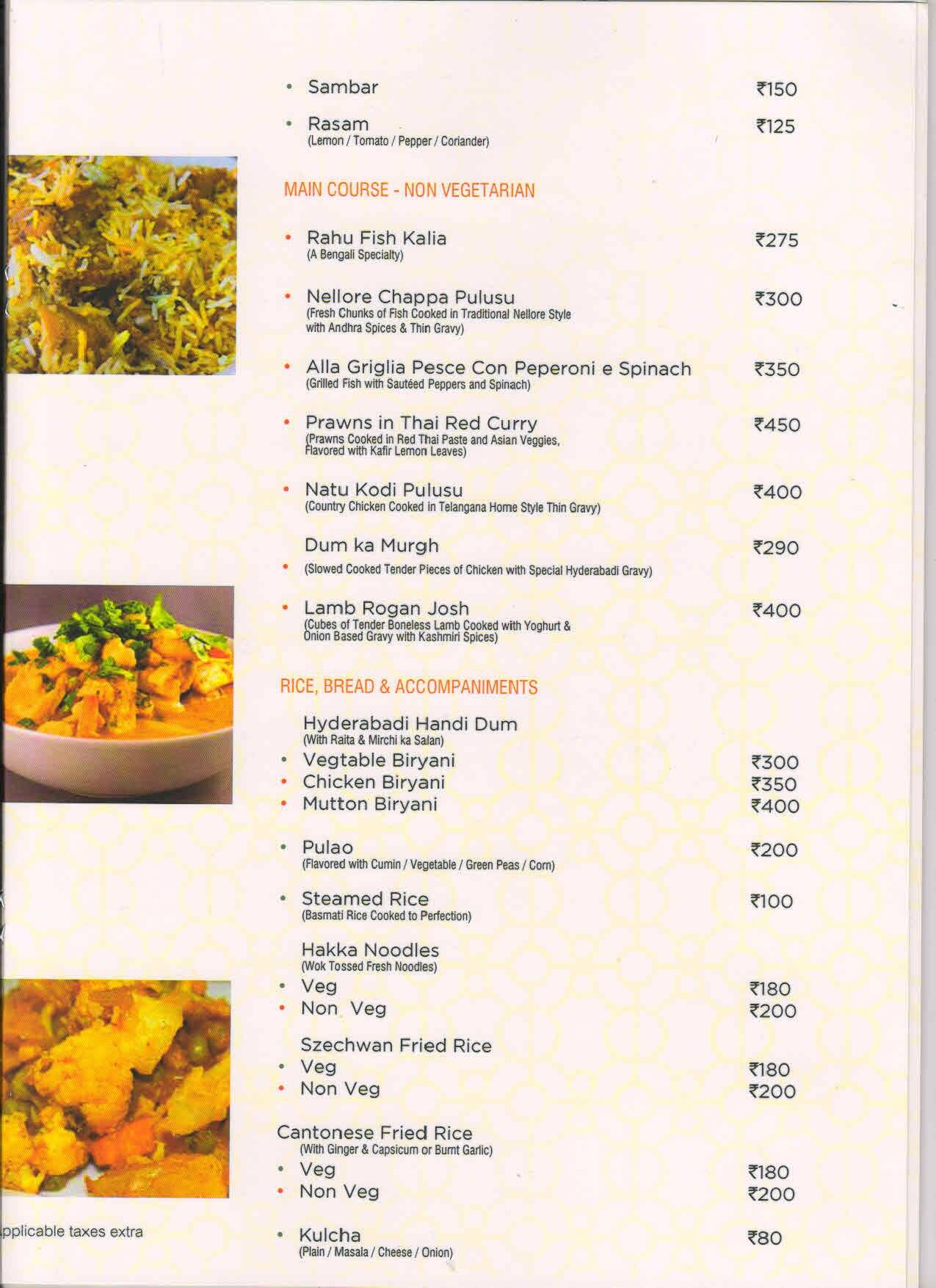 Menu at Qube Cafe, Hyderabad, 55