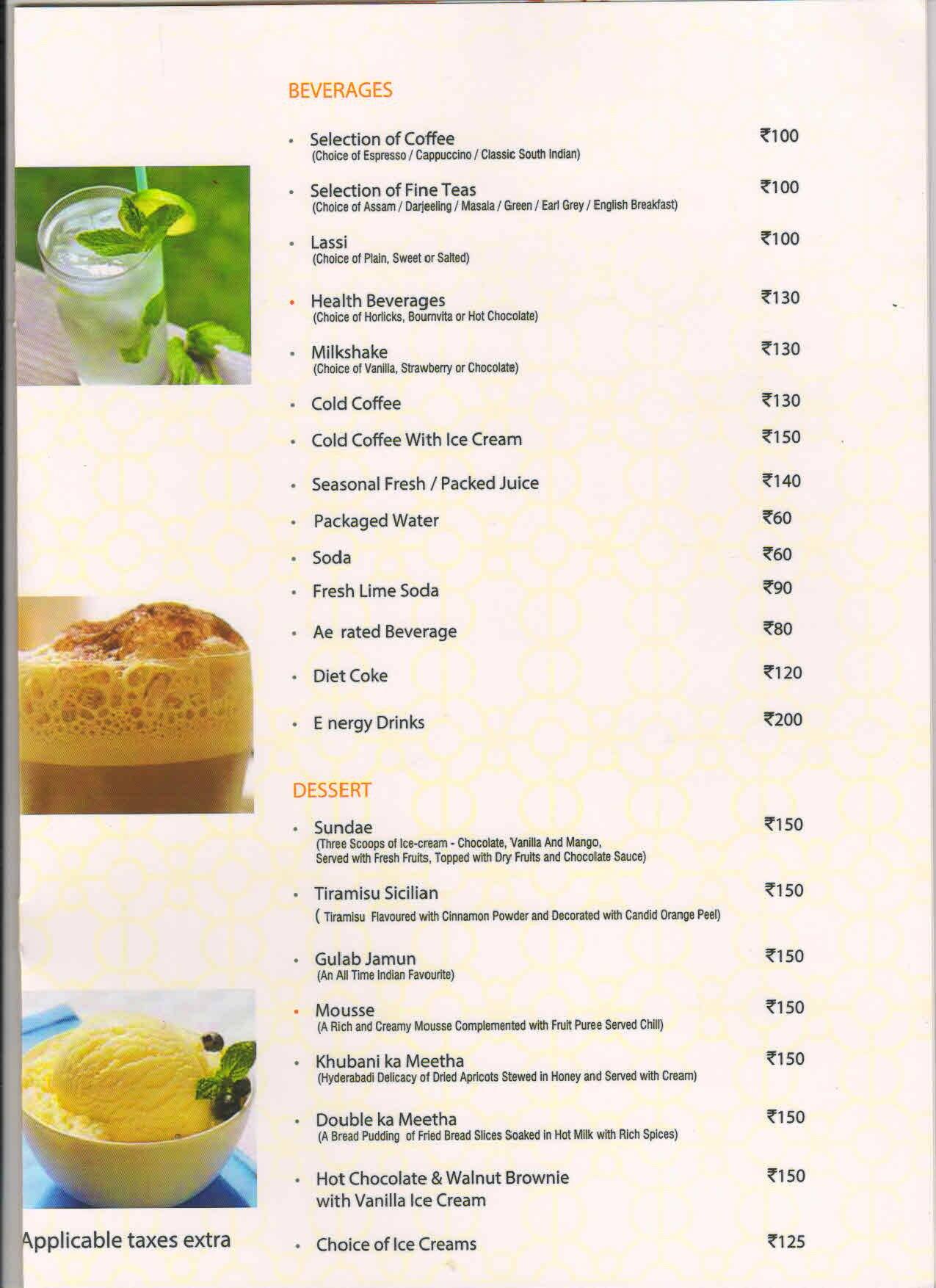 Menu at Qube Cafe, Hyderabad, 55