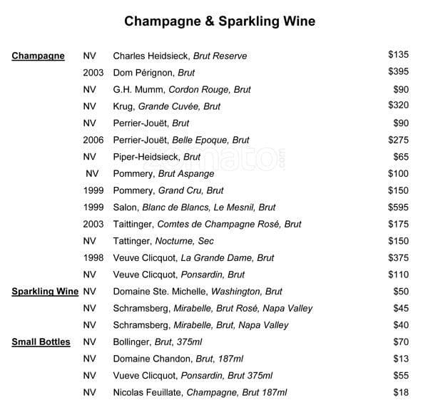 Menu at Lonesome Dove Fort Worth restaurant, Fort Worth