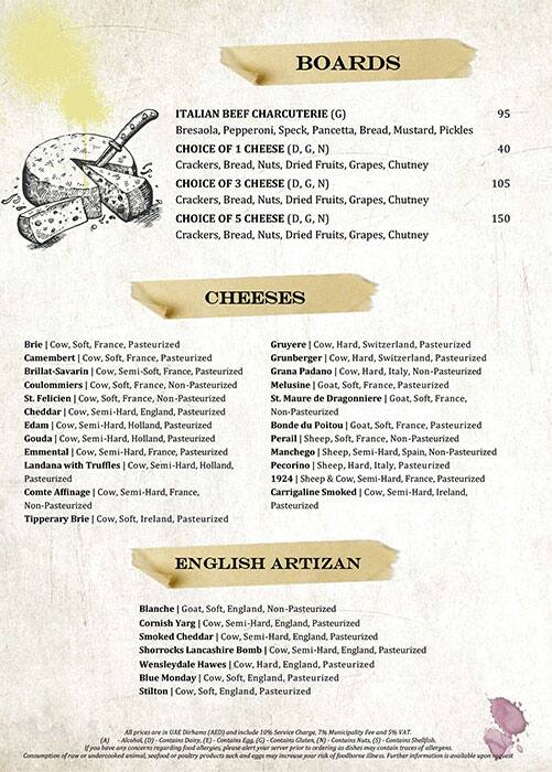 Menu of Grapeskin - La Ville Hotel & Suites, Al Safa, Dubai