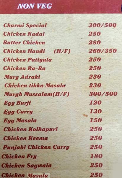 Menu of Pintu's Kitchen, Undri, Pune